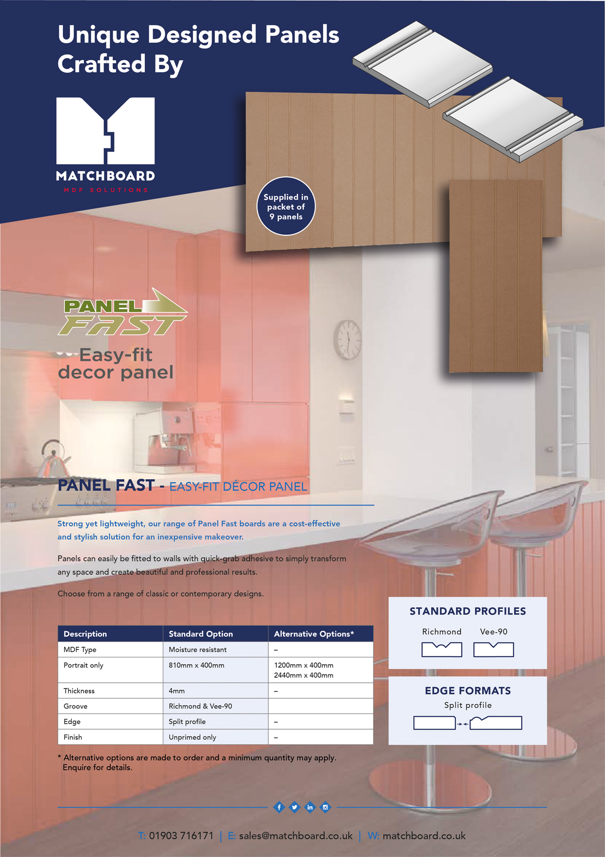 Product Leaflet Downloads – Matchboard Ltd