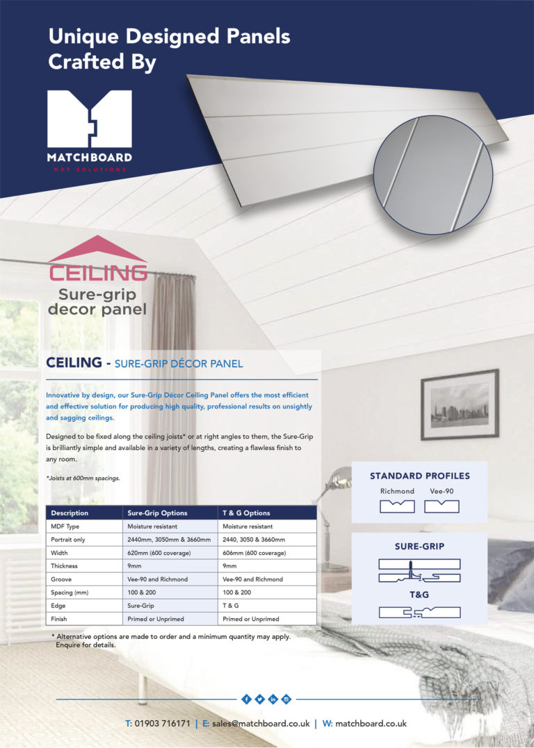 Product Leaflet Downloads – Matchboard Ltd